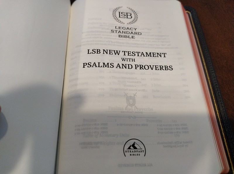 A Review of the Legacy Standard Bible, New Testament, Psalms and ...